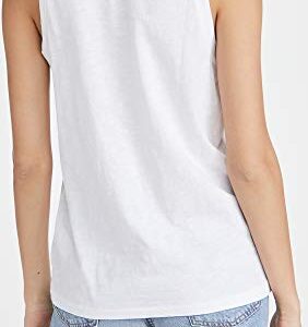 Madewell Women's Whisper Cotton V-Neck Tank, Optic White, M