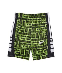 nike boy's elite all over print stripe short (little kids) volt 4 little kid