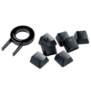 ROG PBT Keycap Set (124 Keycaps, Doubleshot Molded, Premium Feel, Long Durability, Keycap Puller, Mechanical & Optical Stabilizers, Wide Compatibility),Black