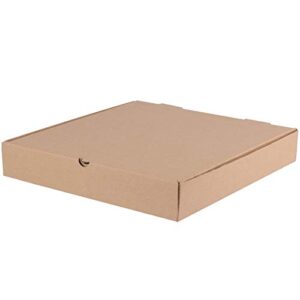 KOHAND 30 PCS 9 1/2 Inches Square Cardboard Pizza Box 1.5 inches thickness, Quality Corrugated Pizza Boxes, Disposable Takeaway Packaging Boxes keeps Pizza Fresh, Kraft Brown Color