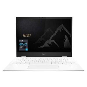 msi summit e13 flip evo professional laptop: 13" ips-level touch screen, intel core i7-1185g7, iris xe, 32gb ram, 1tb nvme ssd, win10 pro, pure white (a11mt-020)