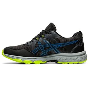 asics men's gel-venture 8 black/directoire blue running shoe 12 m us