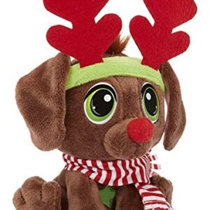 Little Tikes Rescue Tales Holiday Pup Reindeer, Soft Plush Stuffed Animal Toy, Adoption Tag & Certificate, Doghouse Playset for Kids, Pet Toys for Girls & Boys Ages 3 4 5