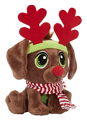 Little Tikes Rescue Tales Holiday Pup Reindeer, Soft Plush Stuffed Animal Toy, Adoption Tag & Certificate, Doghouse Playset for Kids, Pet Toys for Girls & Boys Ages 3 4 5