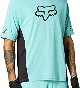 Fox Racing Men's Standard Defend Short Sleeve Mountain Biking Jersey, Teal, Medium