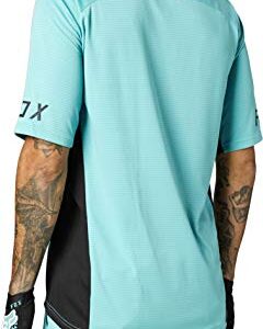 Fox Racing Men's Standard Defend Short Sleeve Mountain Biking Jersey, Teal, Medium