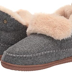 Dearfoams Alpine Women's Moritz Bootie Slipper, Grey, X-Large