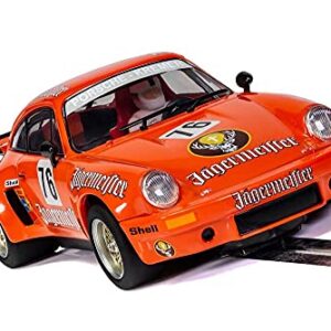 Scalextric Porsche 911 3.0 RSR Jagermeister 1:32 Slot Race Car C4211 Orange