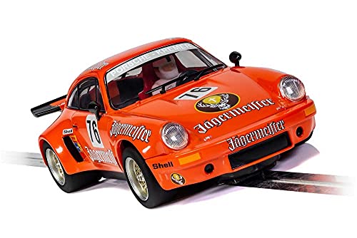 Scalextric Porsche 911 3.0 RSR Jagermeister 1:32 Slot Race Car C4211 Orange