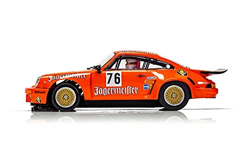 Scalextric Porsche 911 3.0 RSR Jagermeister 1:32 Slot Race Car C4211 Orange