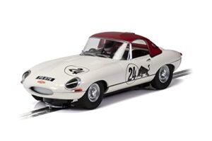 scalextric jaguar e-type goodwood revival #24 1:32 slot race car c4232