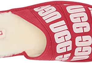 UGG Men's Scuff Graphic Band Slipper, Samba RED, 12