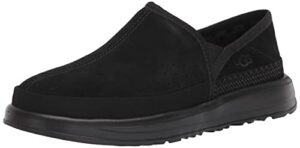 ugg men's kick it slip-on slipper, black tnl, 7