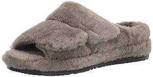 ugg men's fluff that slipper, burnt olive, 9