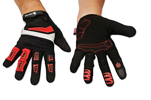 Kratos Anti-Slip Cycling Gloves for Men and Women, Touchscreen Breathable Bicycle Gloves| Mountain Bike Gloves for BMX ATV MTB Riding, Road Racing, Bicycle, Boating.