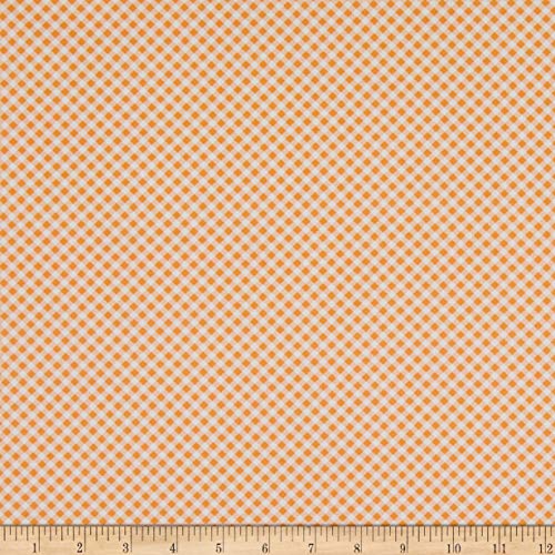 Michael Miller Out Of Africa Safari Gingham Orange, Quilting Fabric by the Yard