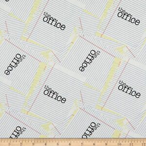 The Office Scrap Paper White, Quilting Fabric by the Yard