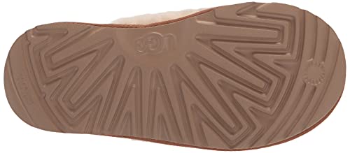 UGG Girls K Fluff Yeah Clog Slipper, Natural, 6 Big Kid