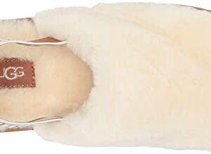 UGG Girls K Fluff Yeah Clog Slipper, Natural, 6 Big Kid