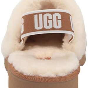 UGG Girls K Fluff Yeah Clog Slipper, Natural, 6 Big Kid