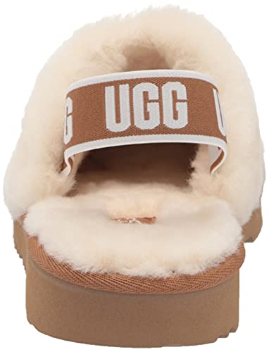 UGG Girls K Fluff Yeah Clog Slipper, Natural, 6 Big Kid