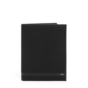 tumi - alpha zip-around letter pad journal notebook for men - black