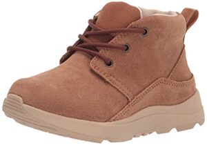 ugg k canoe iii weather sneaker, chestnut suede, 5 us unisex big kid