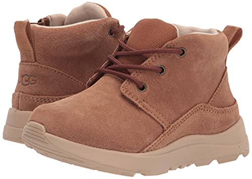 UGG K Canoe III Weather Sneaker, Chestnut Suede, 5 US Unisex Big Kid