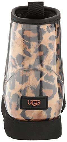 UGG Women's Classic Clear Mini Fashion Boot, Panther Butterscotch, 8