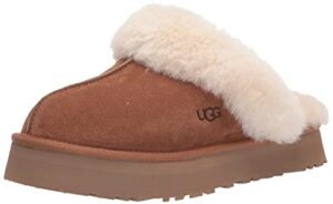 ugg women's disquette slipper, chestnut, 10