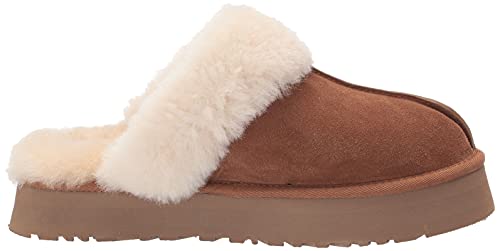 UGG Women's DISQUETTE Slipper, Chestnut, 10