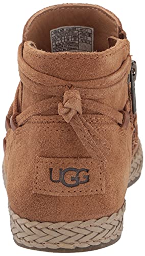 UGG Women's Rianne Fashion Boot, Chestnut Suede, 6