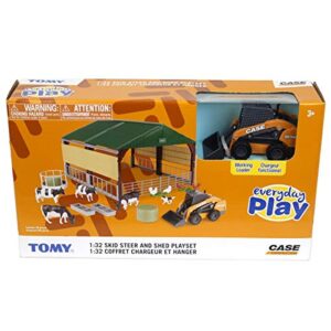 1/32 Case Skidsteer, Livestock and Shed Set 47251