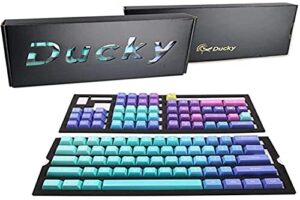 108 key abs double shot sa keycap set - azure (hardcap / ducky)