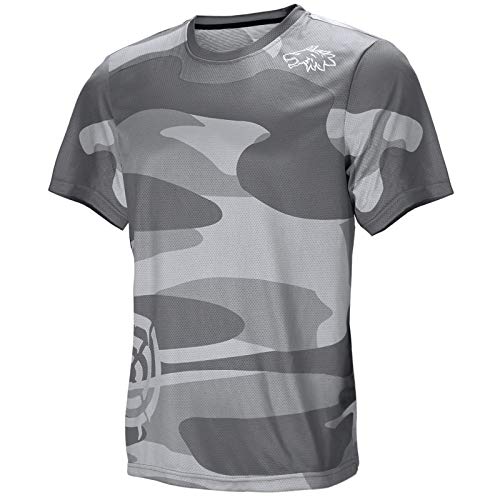 Mens Mountain Bike Jersey Short Sleeve MTB Shirts Moisture-Wicking and Skin-Friendly