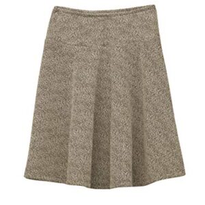 Kids Girl's Boucle Knit Knee Length Skirt 4 to 18 Years Old Khaki Black