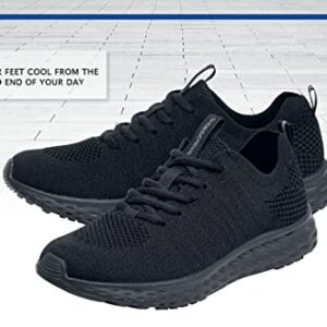 Shoes for Crews Everlight, Men's Non Slip, Breathable, Lightweight, Lace-Up,Water Resistant Work Shoes, Size 11.5 Black