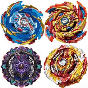 baiyunpoy 4 pcs burst god bey battle battling top gyro, burst starter gaming top spinning toy, birthday party school gift idea