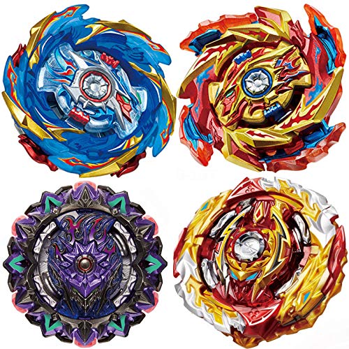 BaiYunPOY 4 Pcs Burst God Bey Battle Battling Top Gyro, Burst Starter Gaming Top Spinning Toy, Birthday Party School Gift Idea