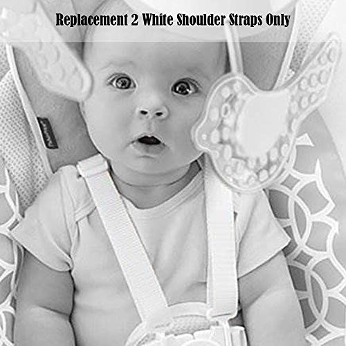 Replacement Parts for Fisher-Price Revolve Swing - FBL70 ~ Fits Many Models ~ Includes 2 White Replacement Shoulder Straps