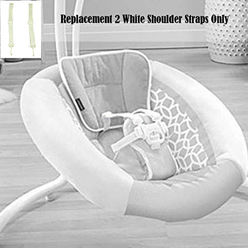 Replacement Parts for Fisher-Price Revolve Swing - FBL70 ~ Fits Many Models ~ Includes 2 White Replacement Shoulder Straps