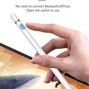 Stylus Pens for Touch Screens, Fine Point Stylus Compatible with Touch Screens, Tablet Pen for Precise Writing & Drawing, Digital Pencil for i-Pad/Smart Phones and Other Tablets (White)