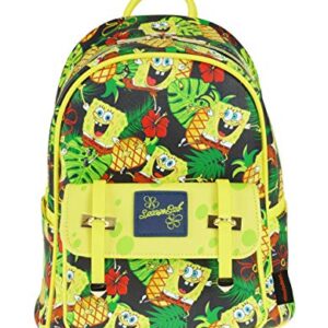 KBNL SpongeBob 11" Faux Leather Mini Backpack - A21036 Multicolor