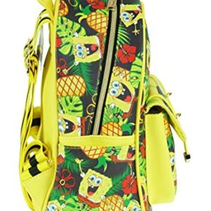 KBNL SpongeBob 11" Faux Leather Mini Backpack - A21036 Multicolor