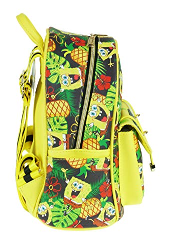 KBNL SpongeBob 11" Faux Leather Mini Backpack - A21036 Multicolor