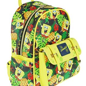 KBNL SpongeBob 11" Faux Leather Mini Backpack - A21036 Multicolor