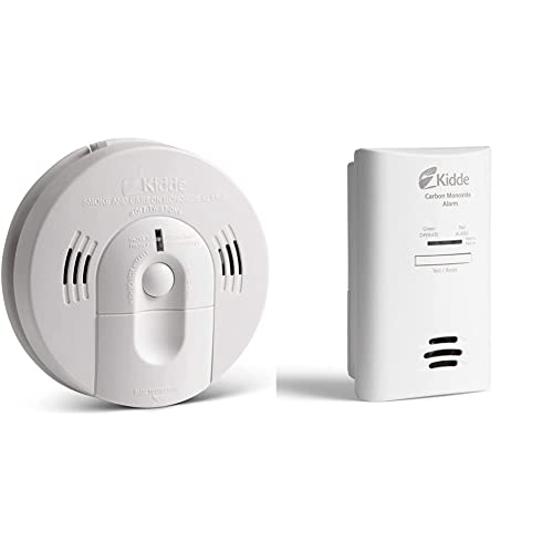 Kidde AC Carbon Monoxide Detector Alarm | Plug-in with Battery Backup | Model KN-COP-DP2 & 21026043 Battery-Operated (Not Hardwired) Combination Smoke/Carbon Monoxide Alarm with Voice Warning