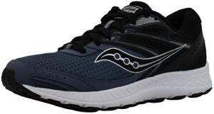 saucony men's cohesion 13 indigo/black walking shoe 13 m us