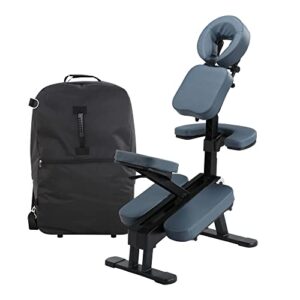 master massage gymlane portable massage chair-ergonomically designed with 2-inch foam cushioning, multiple configurations, supports up to 600lbs-portable tattoo chair