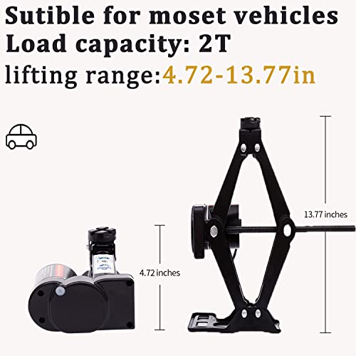 Simpleout Electric Car Jack Kit - Auto Vehicle Floor Jack 2 Ton Scissor Jack Lift Trailer Air Jack Stands Emergency Tire Repair Kit